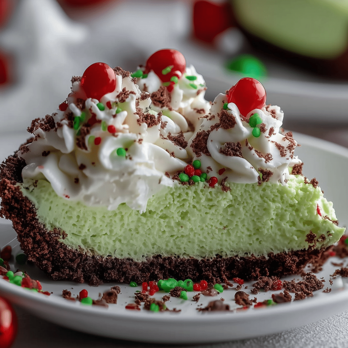 No-Bake Grinch Christmas Cheesecake – Easy Holiday Recipe - The Sisters ...
