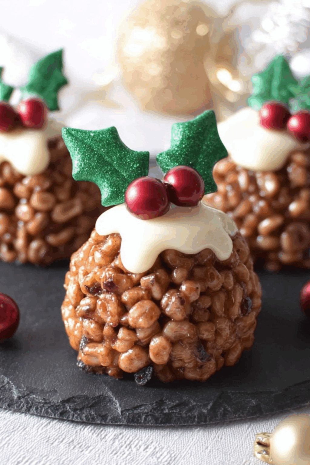 Rice Krispie Christmas Puddings – Easy and Festive Recipe - The Sisters ...