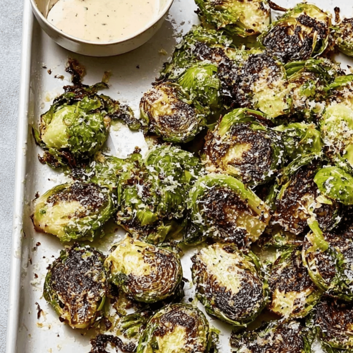 Roasted Smashed Brussels Sprouts with Parmesan – Easy & Delicious - The ...