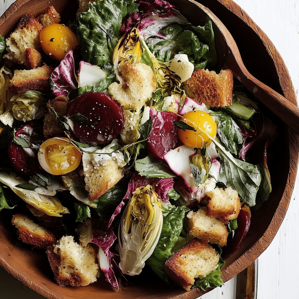 The Best Rustic Winter Salad with Sherry Vinaigrette & Torn Croutons ...
