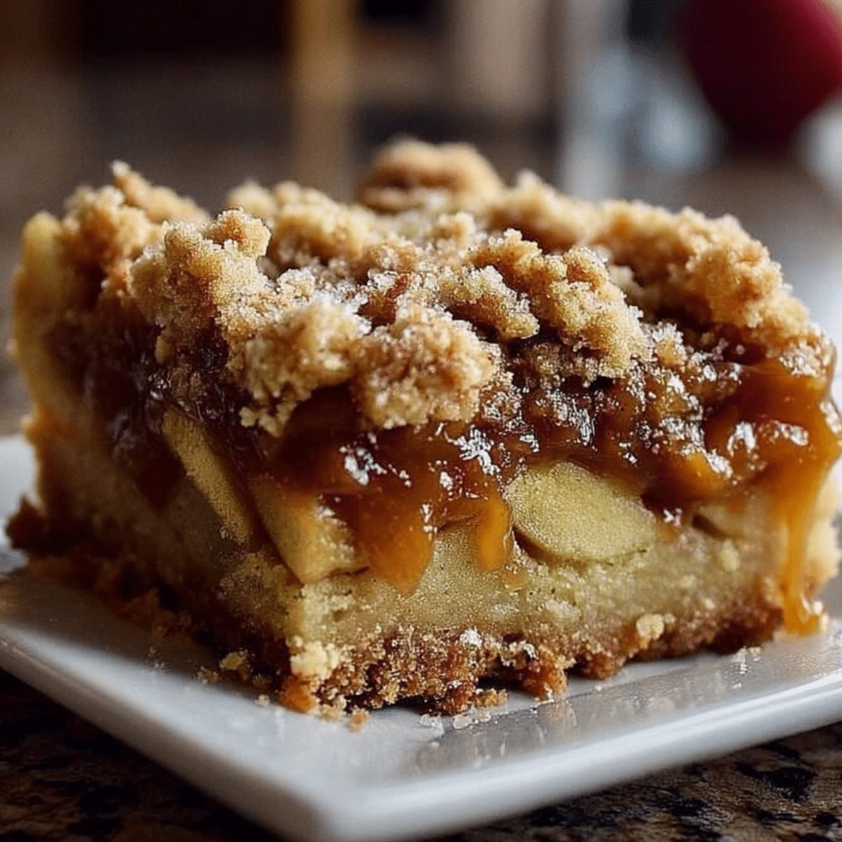 Salted Caramel Apple Crumble Bars Fall Treat – Easy Recipe - The ...