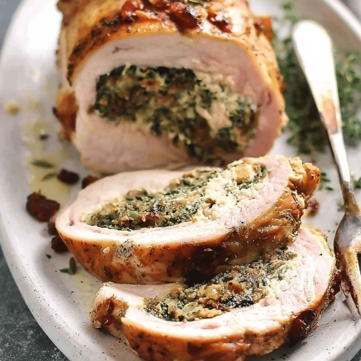 Stuffed Turkey Breast – Best Holiday Recipe - The Sisters Cooking