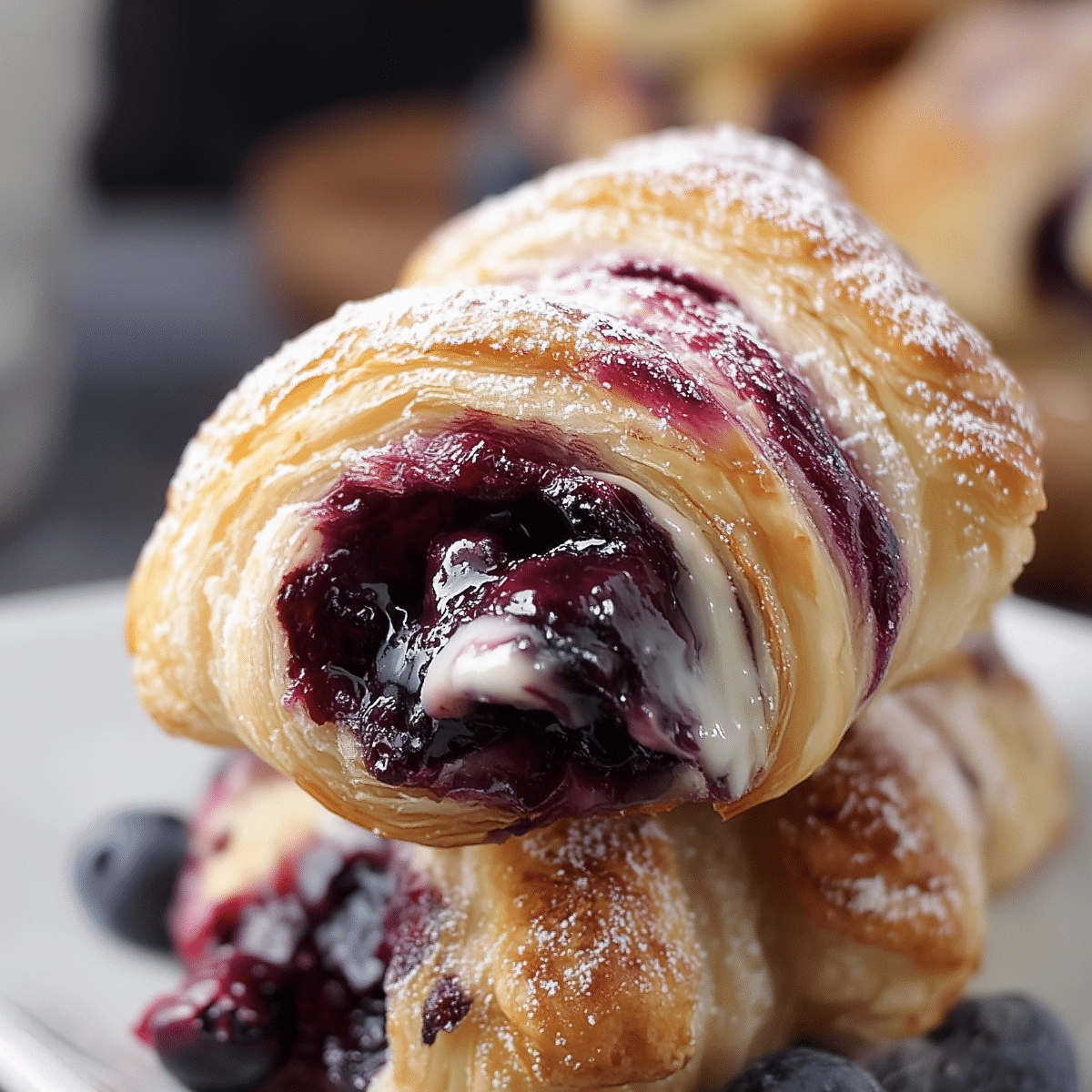 Blueberry Cream Cheese Puff Pastry – Easy & Delicious - The Sisters Cooking