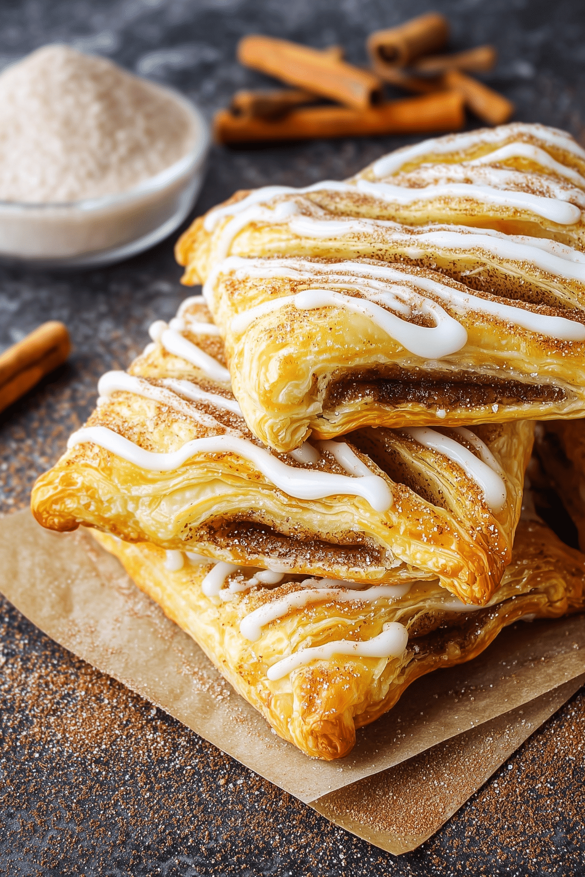 Brown Sugar Cinnamon Puff Pastries – Easy Homemade Recipe - The Sisters ...