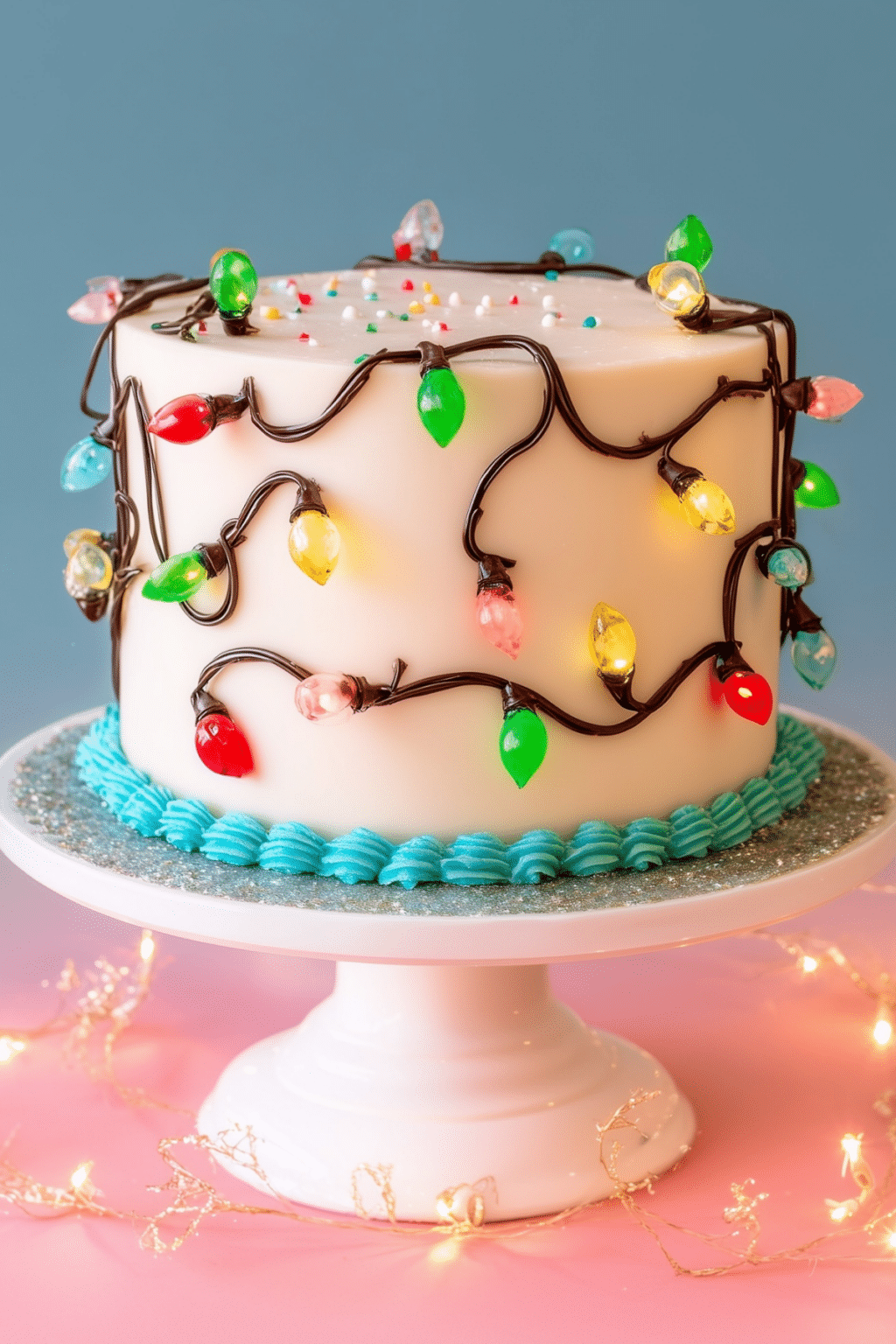 Christmas Light Cake – Festive & Easy Recipe - The Sisters Cooking