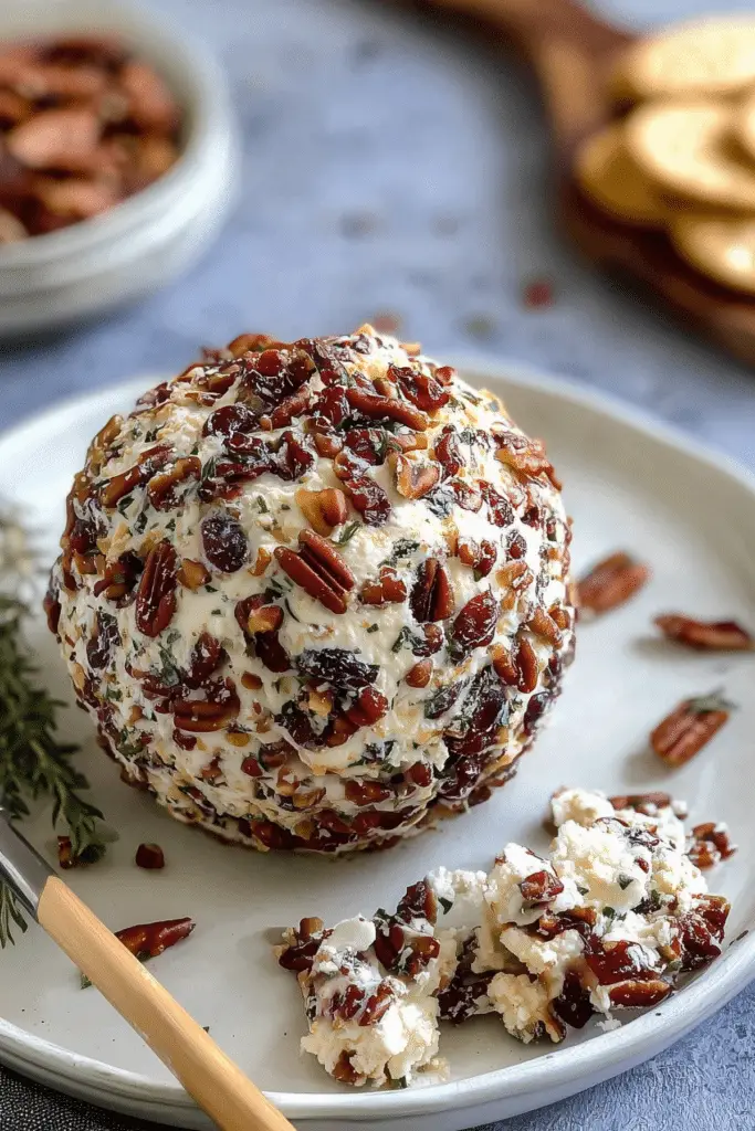 Cranberry Pecan Goat Cheese Ball – Festive and Delicious - The Sisters ...