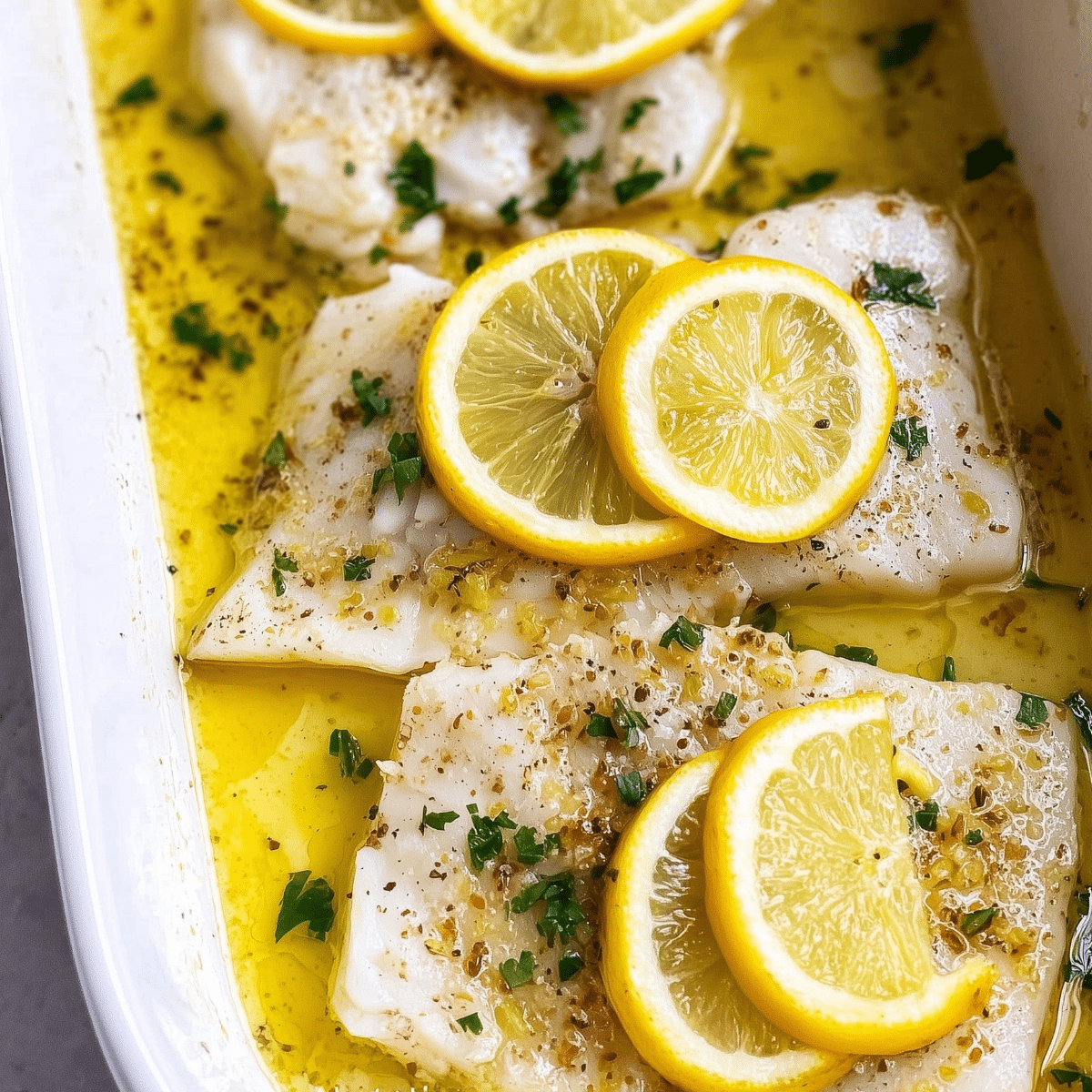 Garlic Butter Lemon Baked Cod – Easy & Delicious - The Sisters Cooking