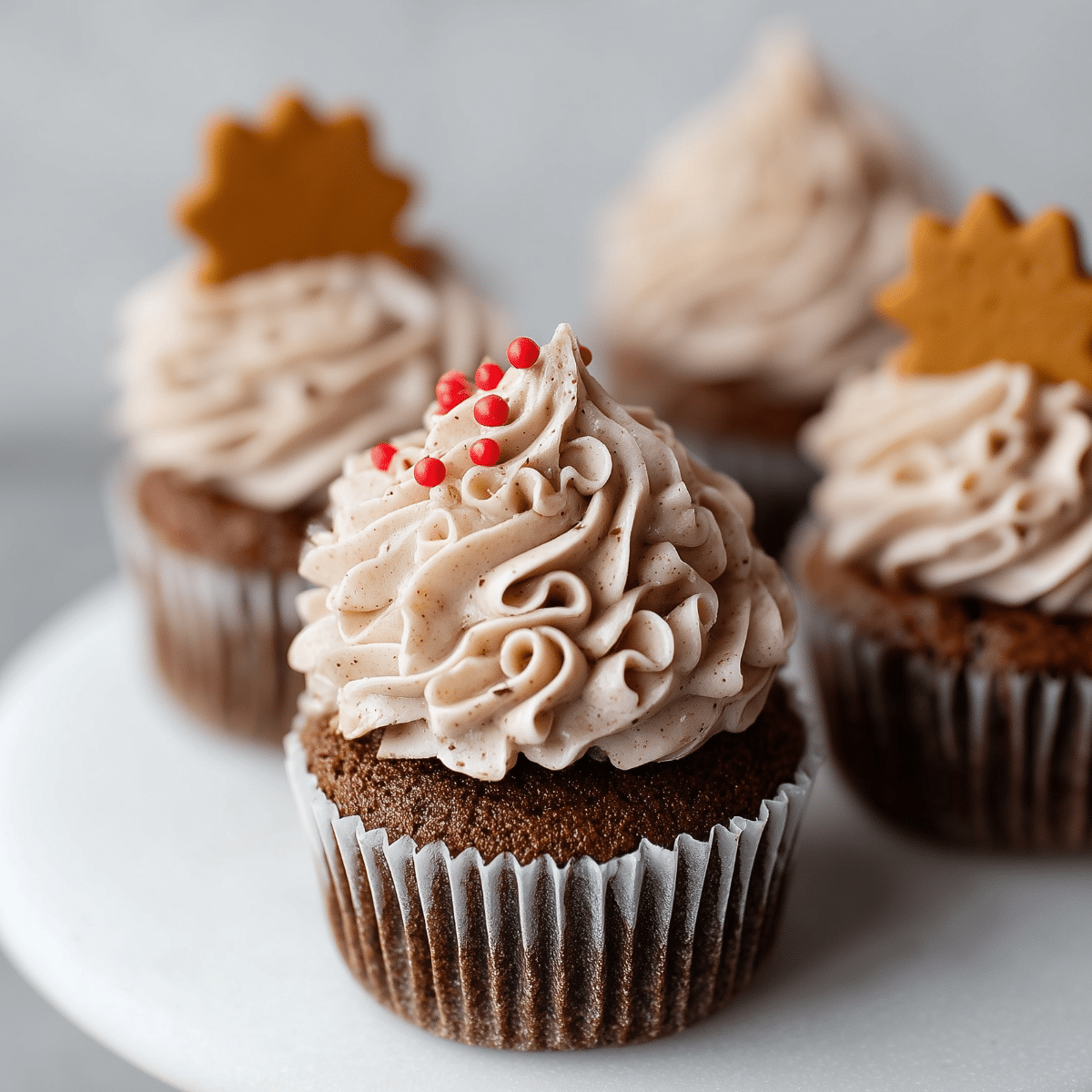 Gingerbread Cupcakes - Perfect Holiday Treat with Buttercream - The ...