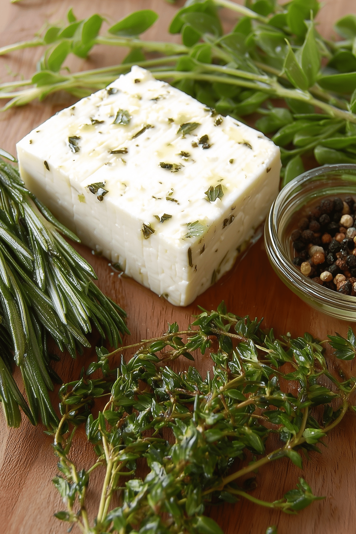 Herb Marinated Feta – Easy Flavor Upgrade - The Sisters Cooking