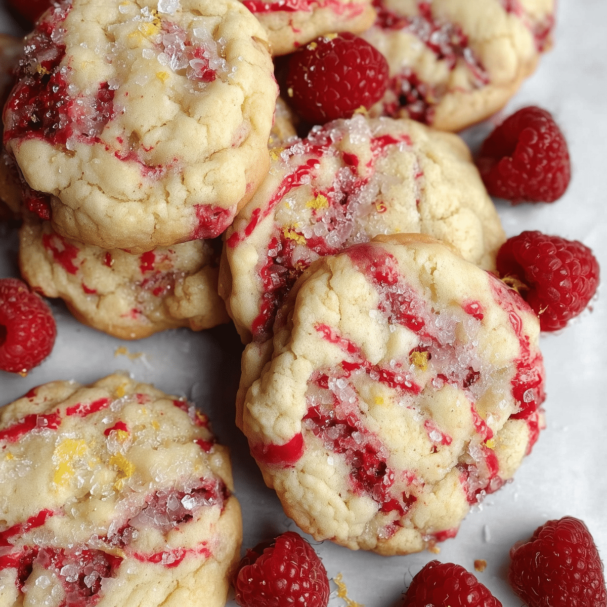 Lemon Raspberry Cookies – Delicious and Easy Recipe - The Sisters Cooking