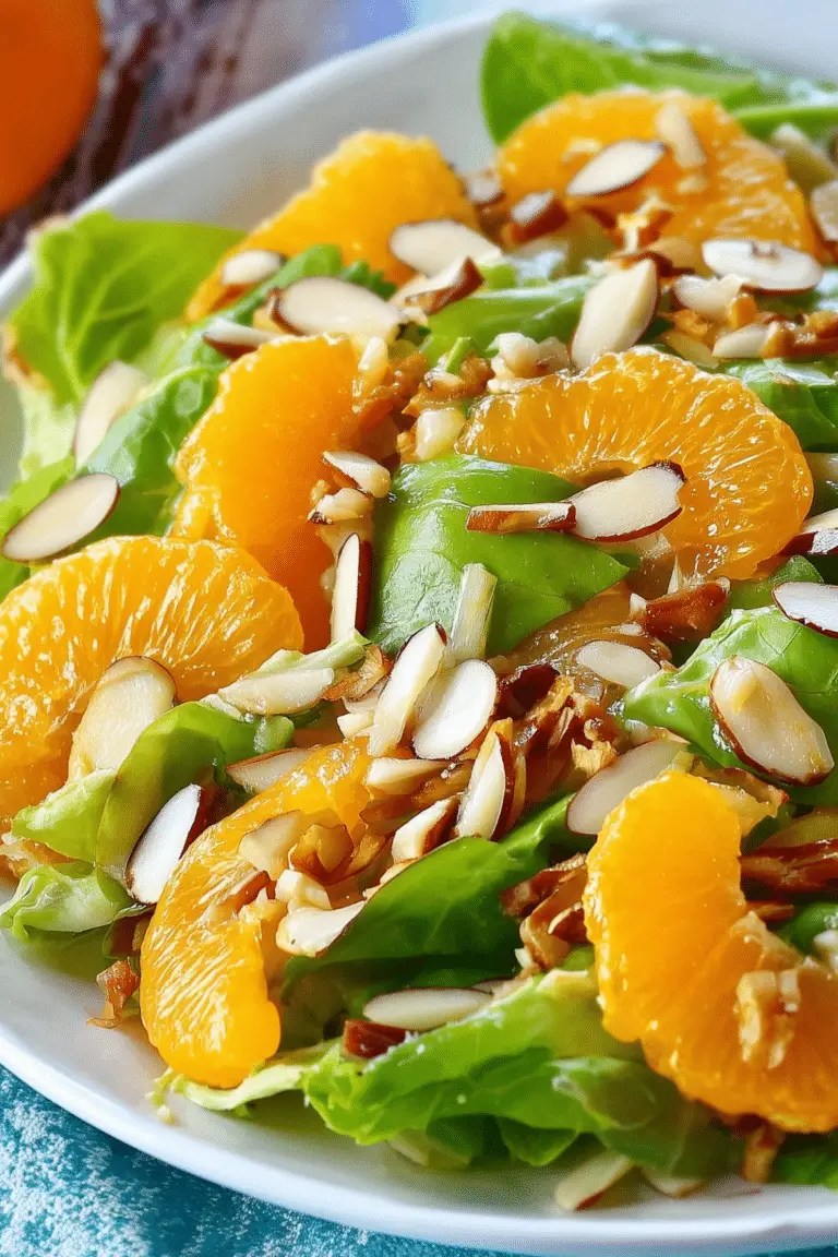 Mandarin Orange Almond Salad – Refreshing & Easy to Make - The Sisters ...