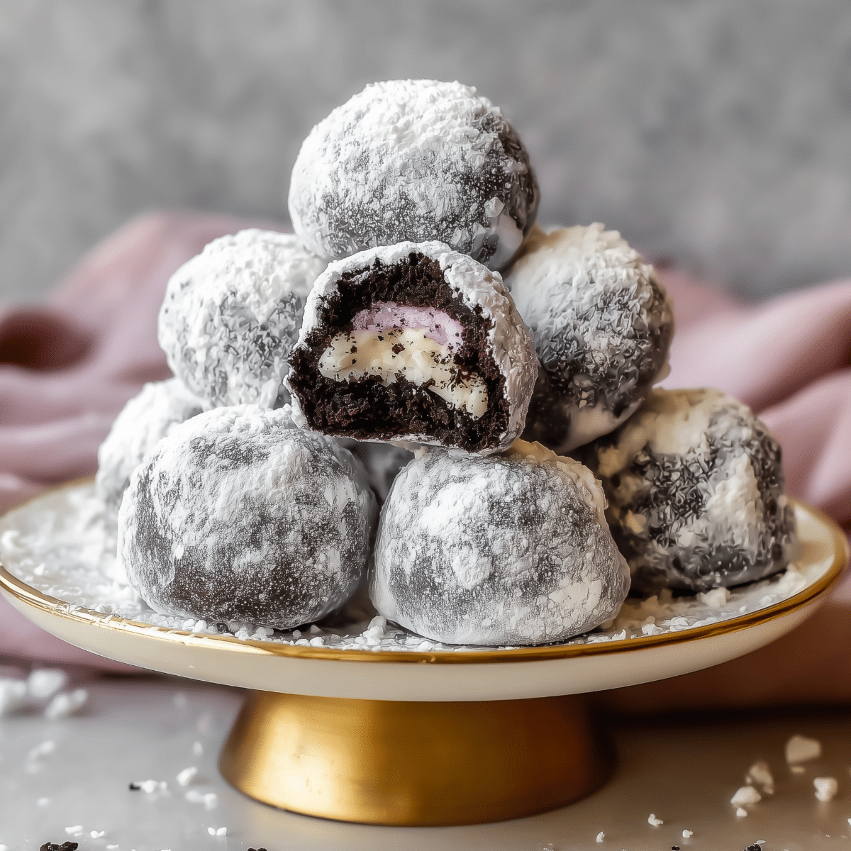 Snowball Oreo Cookie Balls – Quick & Delicious - The Sisters Cooking