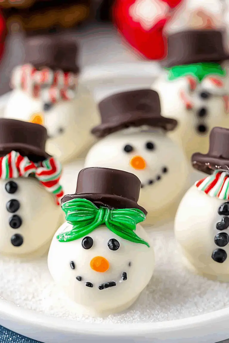 Snowman Oreo Balls – Easy No-Bake Christmas Treat - The Sisters Cooking
