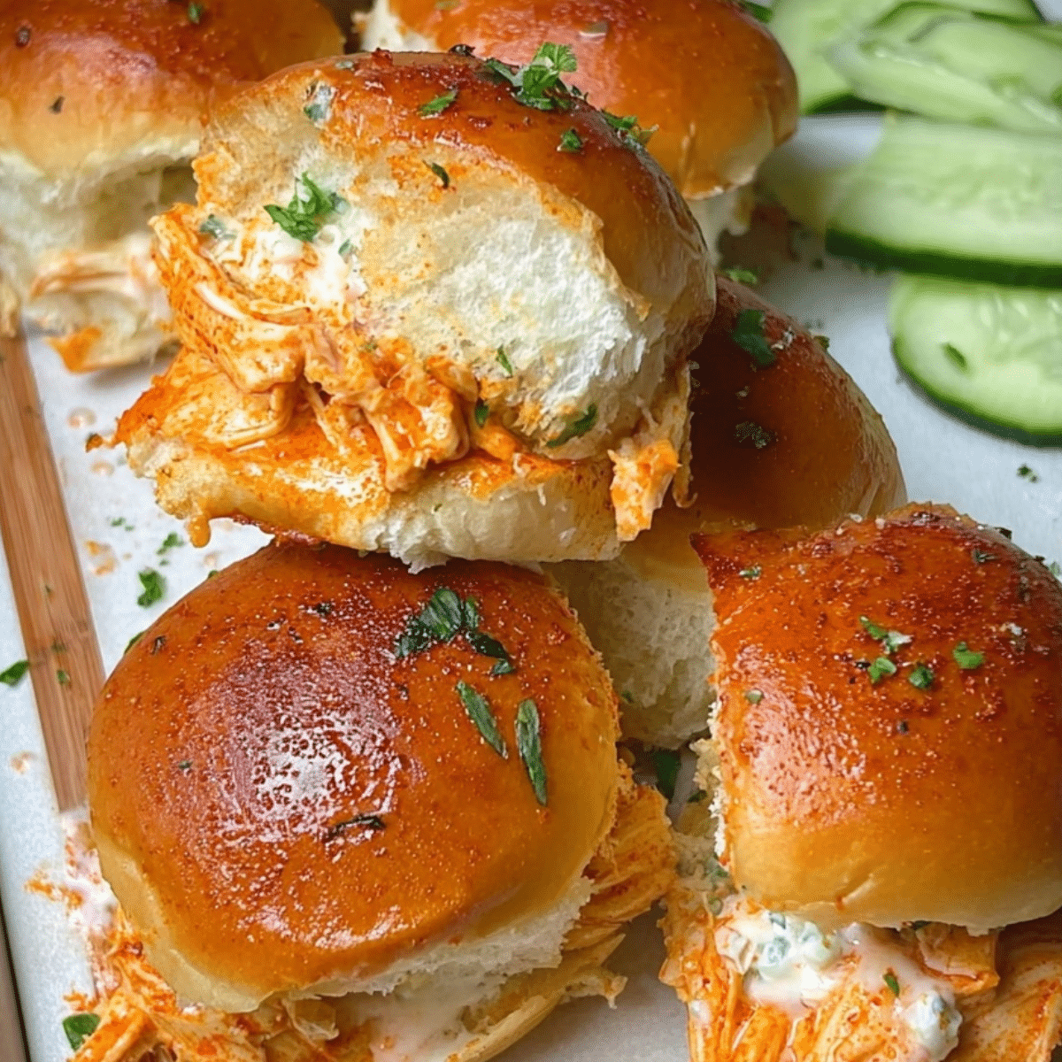 Buffalo Chicken Sliders – Easy & Spicy Recipe - The Sisters Cooking