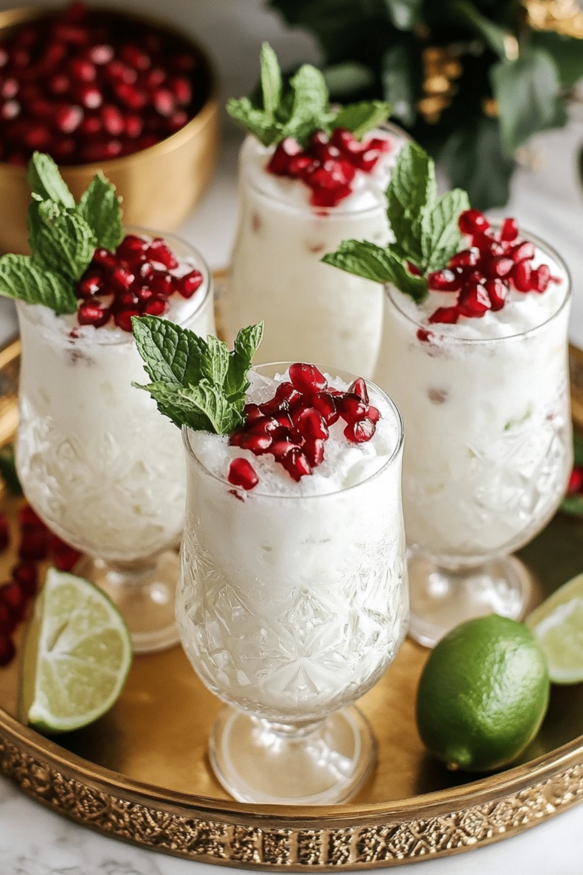 White Christmas Mojito – Best Festive Cocktail Recipe - The Sisters Cooking