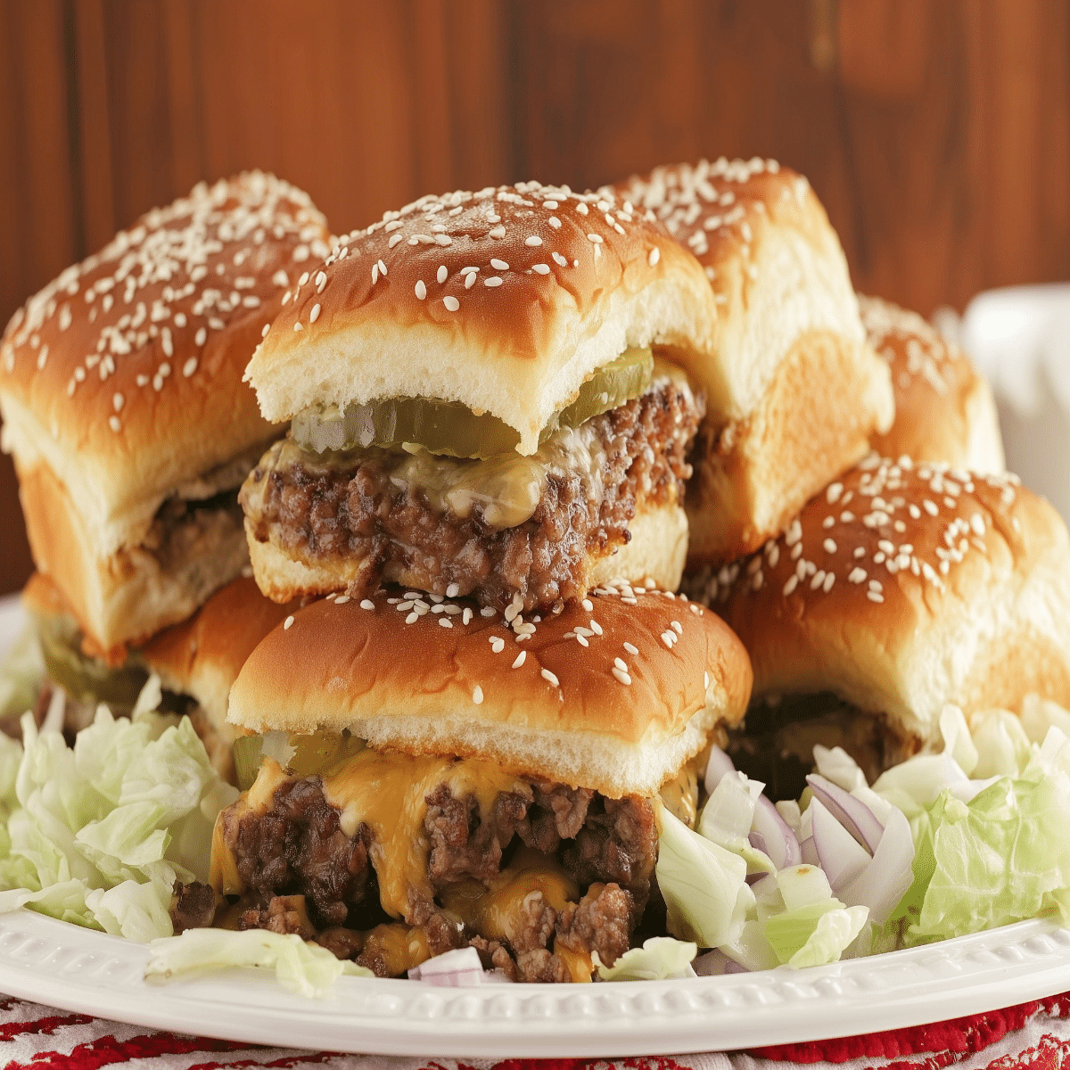 Big Mac Sliders – Easy , Delicious Mini Burgers - The Sisters Cooking