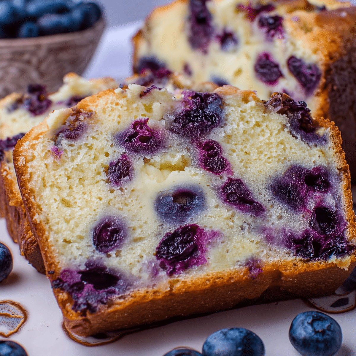 Blueberry Cream Cheese Loaf – Easy Bakery-Style Favorite - The Sisters ...