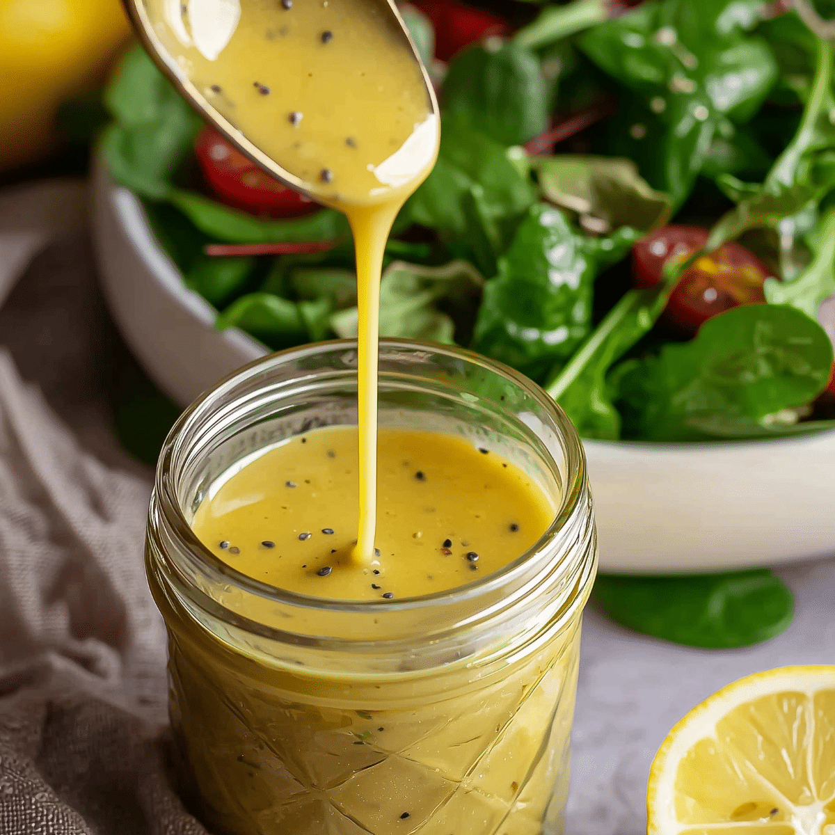 Best Honey Lemon Vinaigrette Salad Dressing - The Sisters Cooking