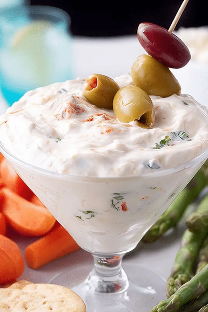 Martini Cheese Dip – Quick and Easy Party Recipe - The Sisters Cooking