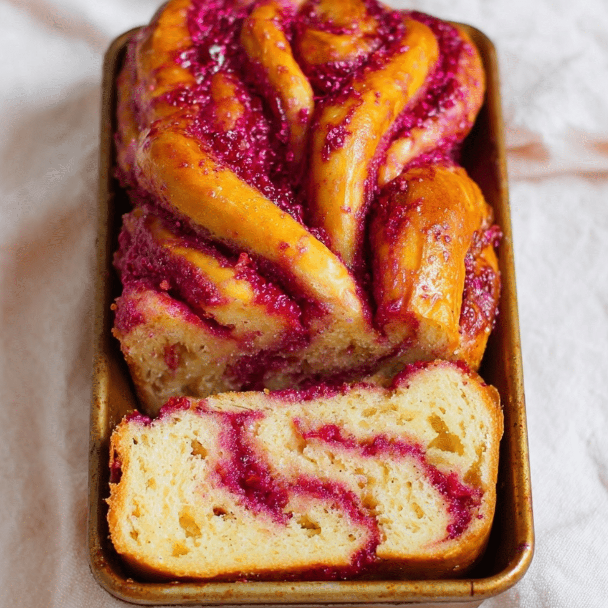 Raspberry Swirl Brioche – Easy Bakery-Style Bread - The Sisters Cooking