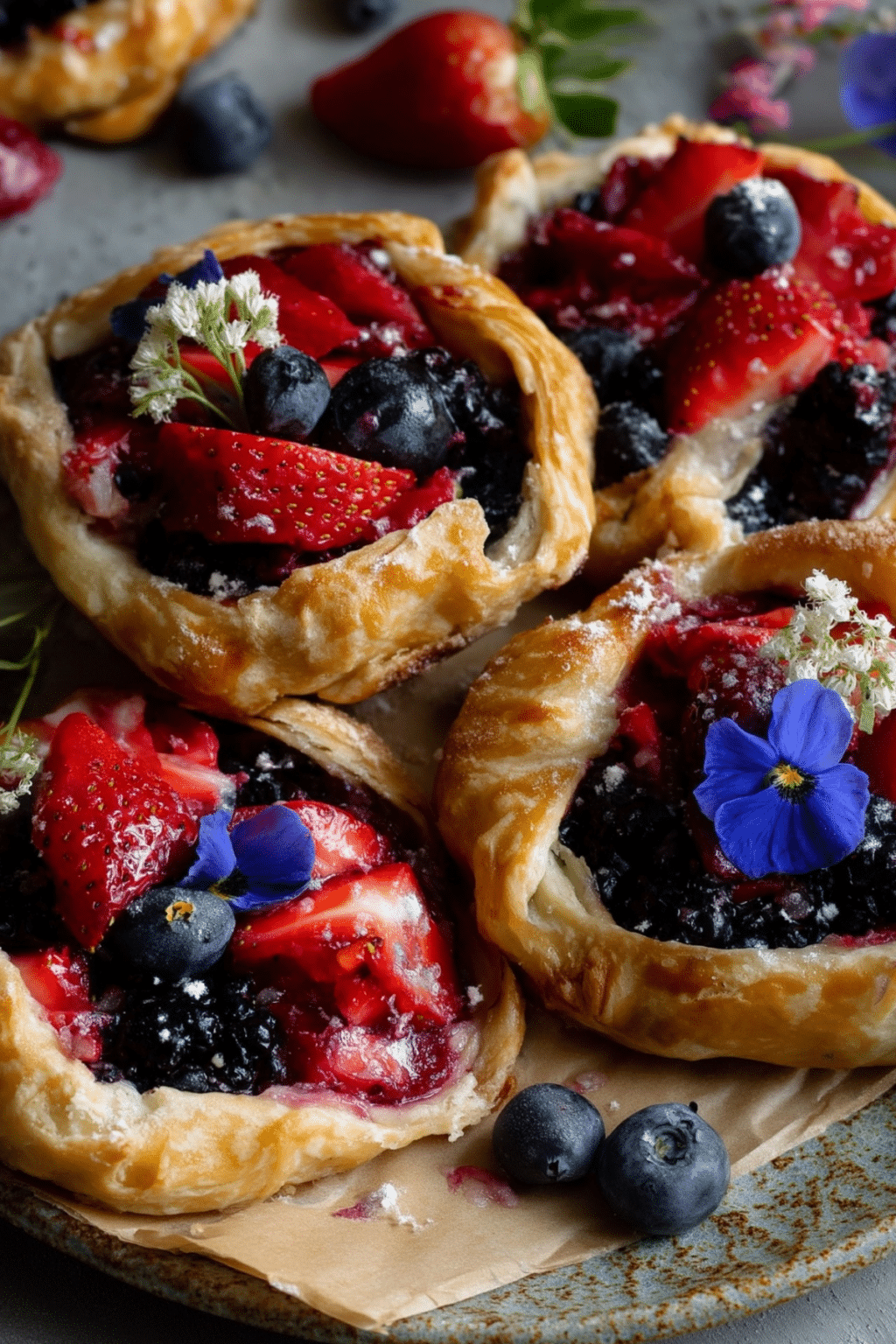 Summer Berry Mini Galettes – Best Easy Dessert Recipe - The Sisters Cooking