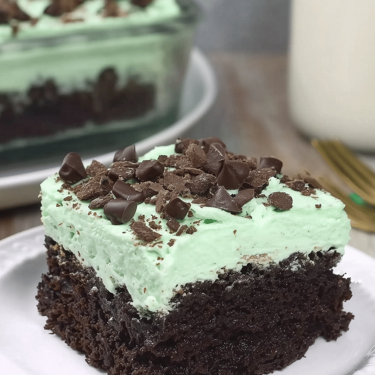 Andes Mint Poke Cake – Easy Chocolate Mint Delight - The Sisters Cooking