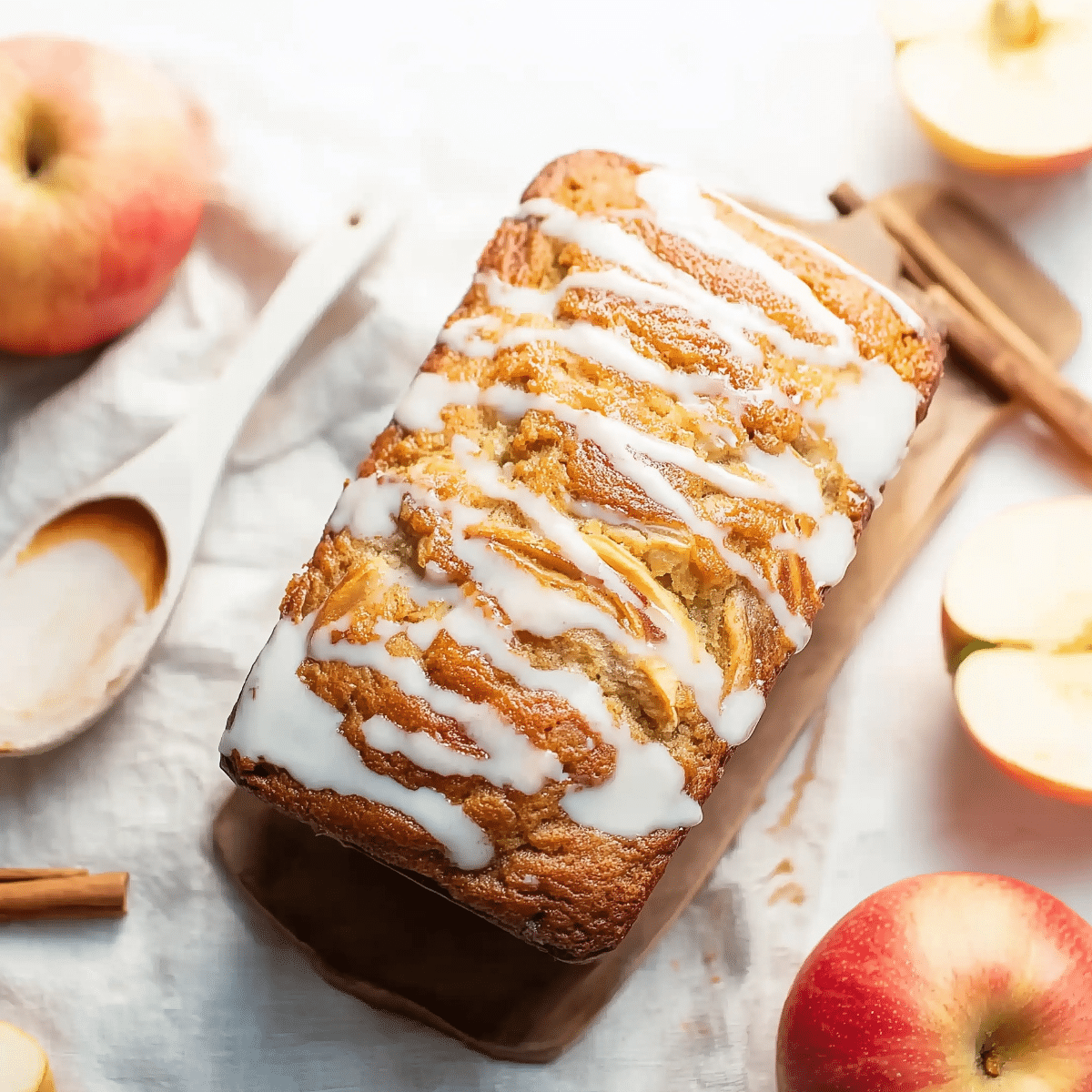 Apple Bread – Easy Moist Homemade Recipe - The Sisters Cooking
