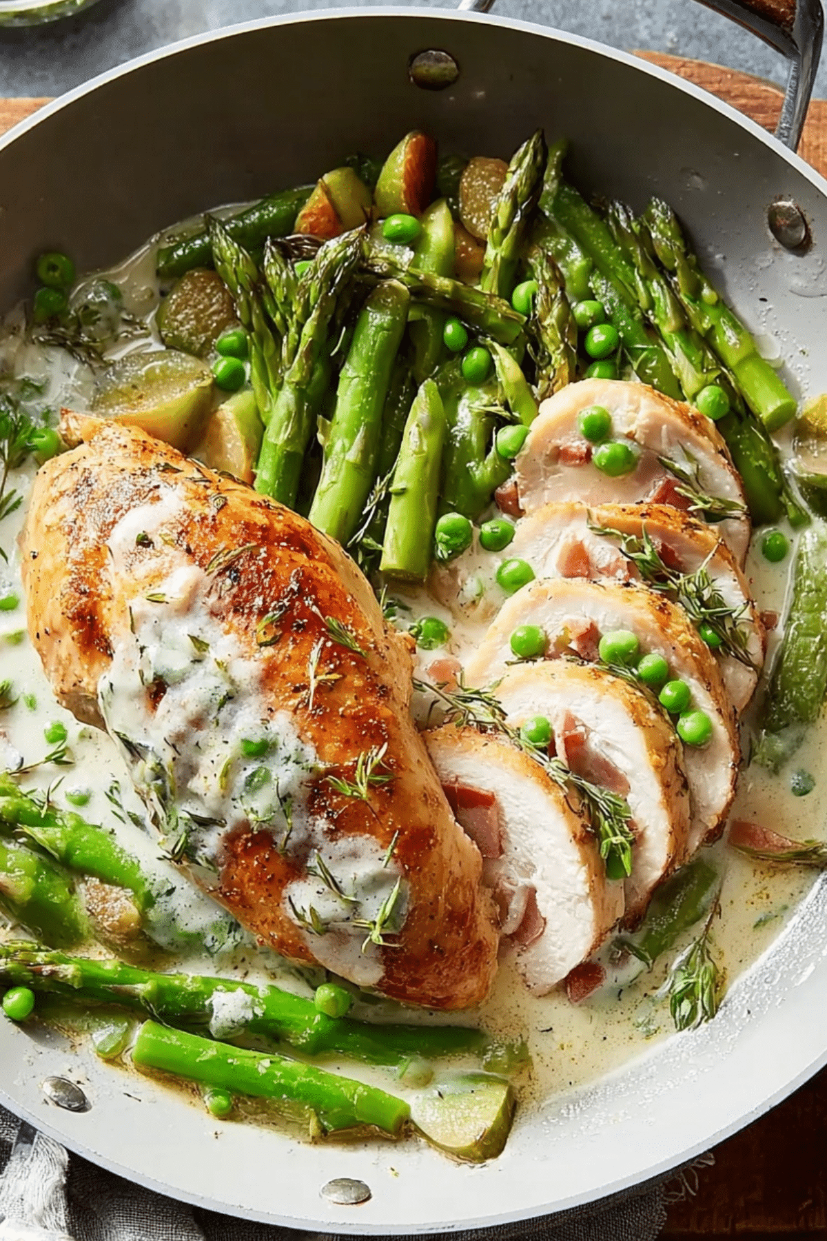 Fontina & Prosciutto Stuffed Chicken with Spring Vegetables – Easy ...