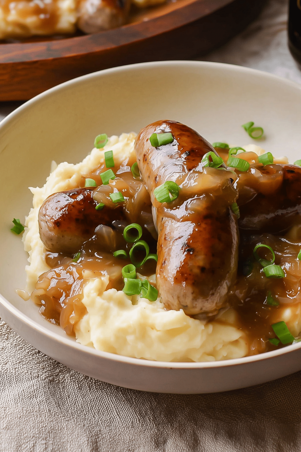 Irish Bangers and Mash with Guinness Onion Gravy – Hearty Favorite ...