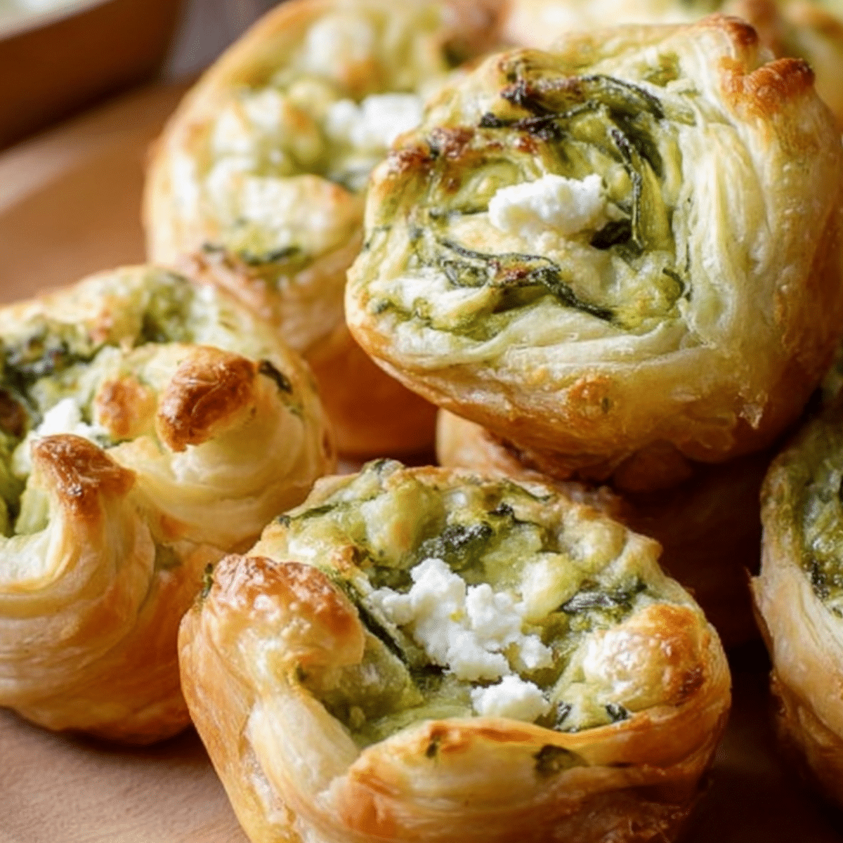 Spinach Puffs – Easy Flaky Appetizer - The Sisters Cooking