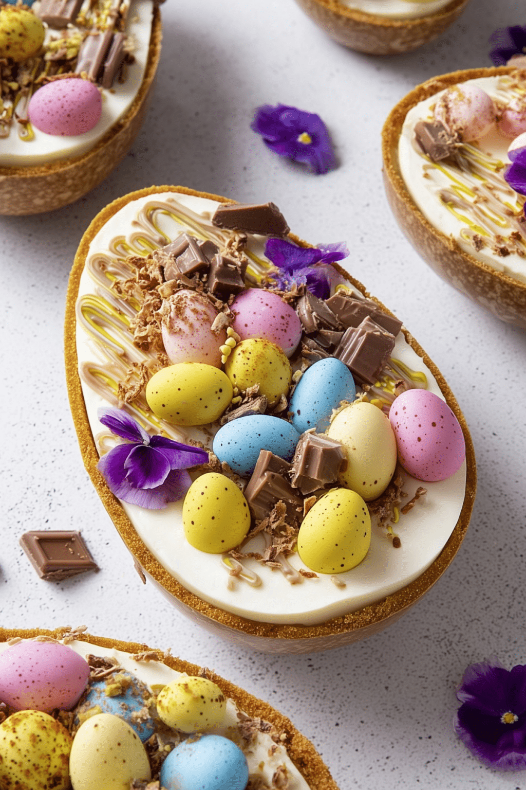 Easter Egg Cheesecake – Easy No-Bake Holiday Treat - The Sisters Cooking